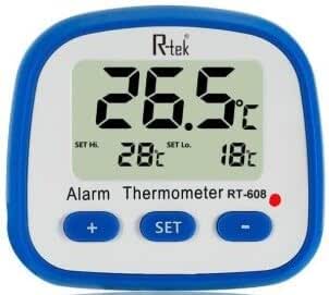 R-TEK Fridge Freezer Thermometer Max/Min Memory, High & Low Temperature ...