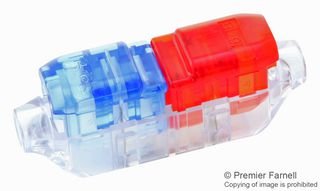 Wire Splice, Blue/Red Buttons, CoolSplice Series, IDC/IDT, 18 AWG, 14 ...