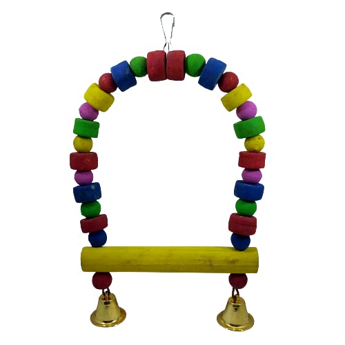 VSV Bird Swings Cage Accessories for Cockatiels, Conure Bird Swing for ...