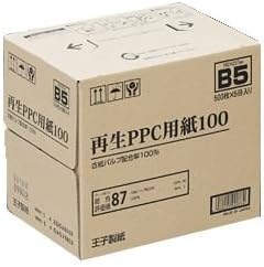 Amazon | (業務用セット) 王子製紙 再生PPC用紙100 B5(箱) 1箱(500枚×5冊) 【×3セット】 | コピー用紙 | 文房具・オフィス用品