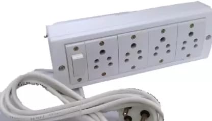 Buy BAHUL BAHUL 4 +1 Extension 4 Meter Long Wire Small Plug 4 Socket ...