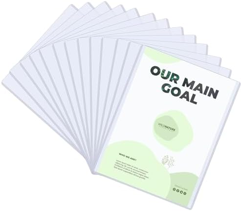 Amazon.com : 12 Pieces 8.5x11 Inch Rigid Photo Protectors Topload Photo ...