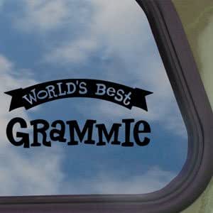 Amazon.com: Worlds Best Grammie Black Decal Car Truck Window Sticker ...