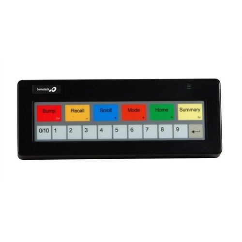Bematech KB1700B-BK-RJRJ12 Programmable Keypad, PS/2 Interface, Legend ...