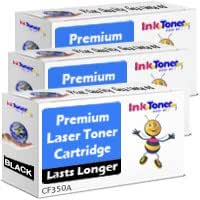 HP Colour LaserJet Pro MFP M177 Printer - 130A Black 3-Pack - Premium ...