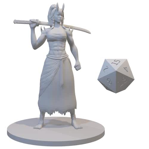 Amazon.com: Humanoids Miniatures for DND Pathfinder RPG Unpainted Resin ...