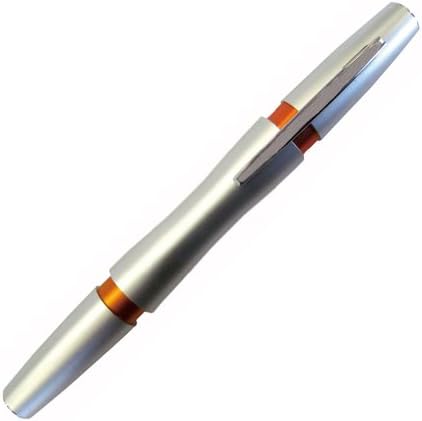 Ohto Rook Ballpoint Pen - 0.7 mm - Silver Orange Body - Black Ink by ...