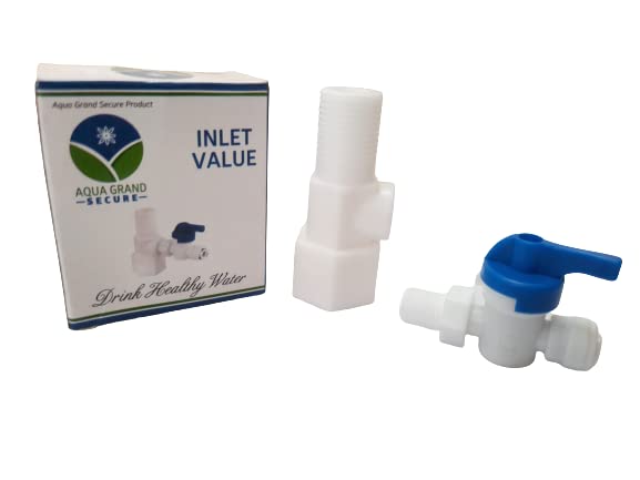 SUWATS 3/8" Plastic Inlet Valve Connector with coupling for Ro Uv Water ...