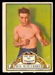 1951 Topps Ringside (Boxing) Card# 67 paul berlenbach Ex Condition at ...