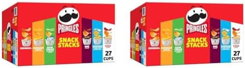 Amazon.com: Pringles Potato Crisps Chips, Snack Stacks, Lunch Snacks ...