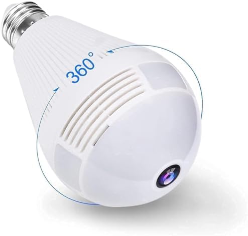 Buy TP-Plus Bulb Camera Indoor WiFi Full HD Bulb Shape Fisheye 360 ...