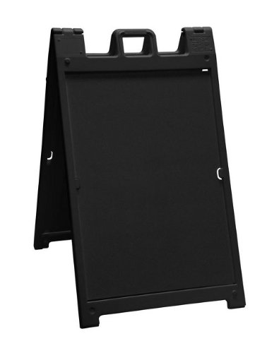Signicade Deluxe, Black Color, 46.375"Hx27"Wx3"D Accepts Signage ...
