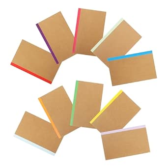 STOBOK 10pcs Robust Kraft Paper Notebook Lined Notebooks for Students ...