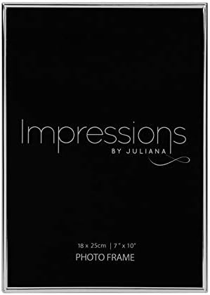 Impressions Silverplated Oblong Thin Modern Stylish Photo Frame 7 x 10 ...