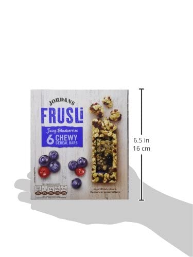 Jordans Frusli Cereal Bars, Blueberry, 6 x 30g - Tastyfactory