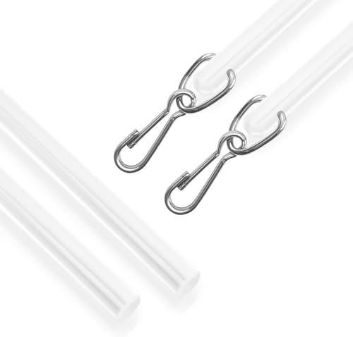 Amazon.com: DRAGONRUN 2 Pack Drapery Pull Wand Replacement Clear ...