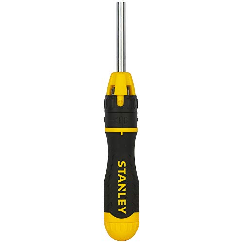 STANLEY STHT68010-8 Magnetic Holder Ratcheting Screwdriver with 10 Bits ...