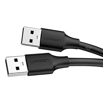UGREEN USB 2.0 A Male To A Male Cable 2M (Black) : Amazon.co.uk ...