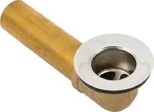 1-1/2" BRASS WASTE OVERFLOW DRAIN TUB SHOE ASSEMBLY W/STRAINER HQ ...