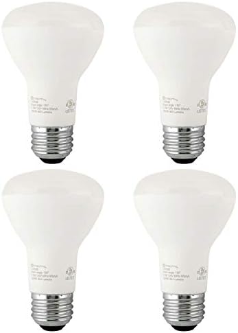Amazon Basics 50W Equivalent, Warm White, Dimmable, 10,000 Hour ...