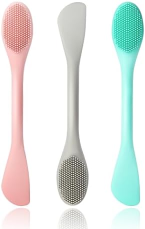 Amazon.com: 2 in 1 Face Mask Applicator,3 Pcs Silicone Face Mask Brush ...