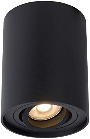 Klighten 4 pcs Surface Mounted Ceiling Spotlight Matt Black Ceiling ...