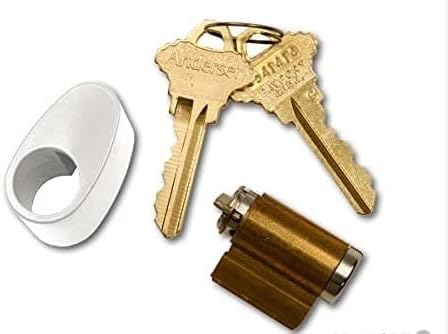 Andersen Keyed Lock Cylinder with Housing FWH - White - Amazon.com