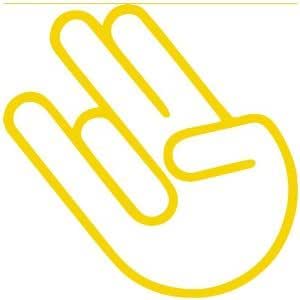 Amazon.com: Shocker Symbol Decal Sticker (yellow, 5 inch, mirrored ...