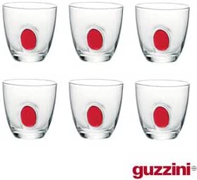 Amazon.com | Guzzini Gocce Water Glasses - Set Of 6: Drinkware ...