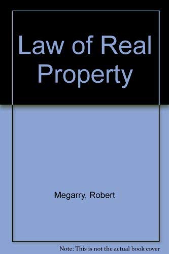 The law of real property: 9780420443106: Amazon.com: Books