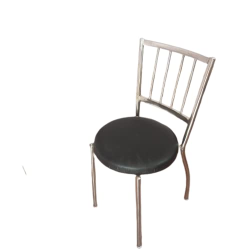 Shubham's Black Steel Round Chair : Amazon.in: Home & Kitchen