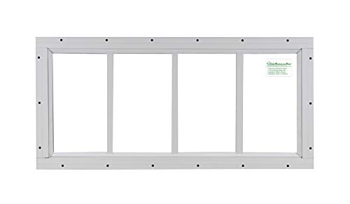 Shed Transom Window 10″ X 23″ White – Stout Sheds