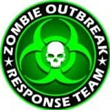 Amazon.com: 2" Zombie Outbreak Response Team Green Skull Vinyl Decal ...