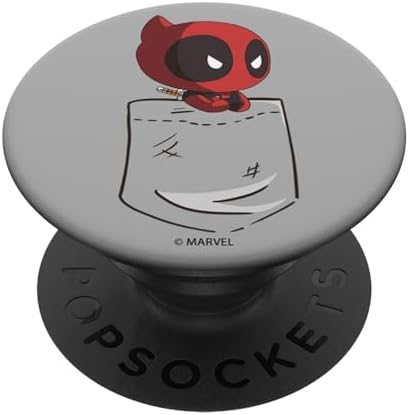 Amazon.com: Marvel Deadpool In A Pocket Cartoon PopSockets Standard ...