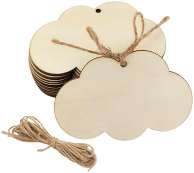 Amazon.com: 30 Pack 4 Inch Wood Cloud Cutouts Unfinished Wooden Cloud ...