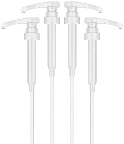 Amazon.com: 4-Pack White Syrup Pumps – Fits 750ml Coffee Syrup Bottles ...