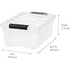 Amazon.com - IRIS USA 13 Qt and 7 Qt Plastic Storage Bins with Lids ...