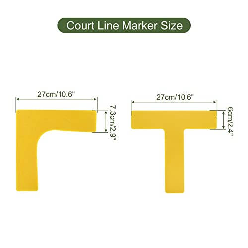 PATIKIL Court Line Marker Set, Pickleball Court Marking Kit Pickleball ...