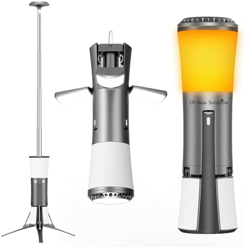 Amazon.com: Clemas Telescopic Camping Lights Rechargeable 14000 mAh Led ...