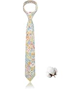 Amazon.com: LJBFNN Floral Ties for Boys Cotton Adjustable Clip on or ...