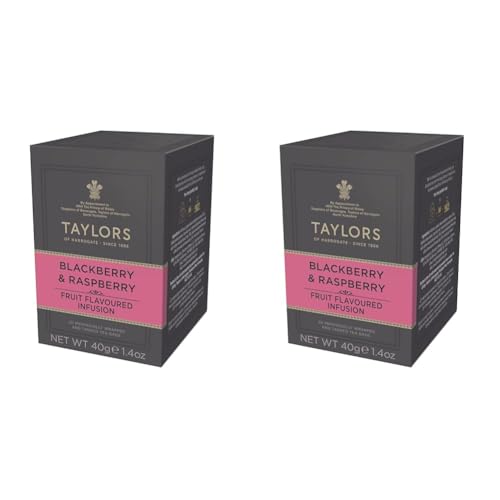 Taylors of Harrogate Blackberry & Raspberry Herbal Tea, 20 Teabags ...