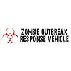 Amazon.com: Zombie Outbreak Response Vehicle - Window Bumper Sticker ...