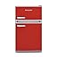 Montpellier MAB2035PB Retro Style Undercounter Fridge Freezer, 88 Litre ...