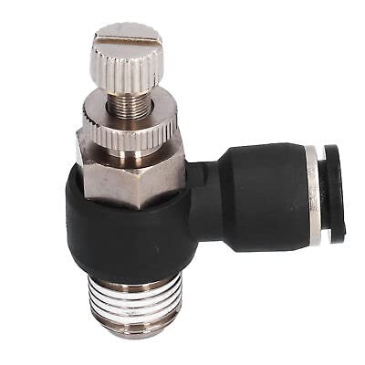 BOPTECH Pneumatic Air Push Type Speed Flow Control Valve Fitting (12mm ...