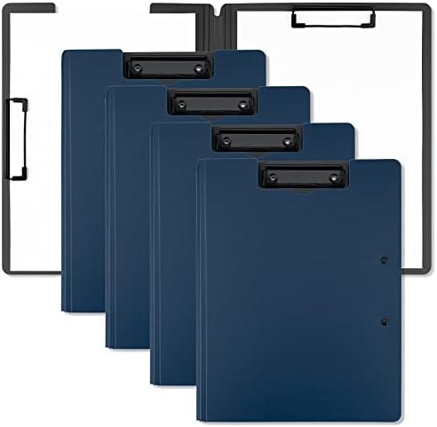 Pechor Clipboard Folder A4 Foldover Plastic PVC Covered, Foldable 360 ...