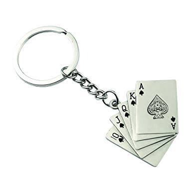 Art Gallery 3 Patti Playing Cards Steeal Key Ring Keychain For Gifting ...