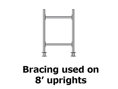 Meco Cantilever Rack Brace Set - for 8' uprights - 42" L (includes 2 ...