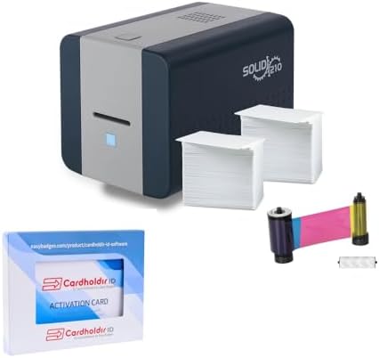 Amazon.com : Cardholdir ID Easy Badges Solid 210 ID Badge Printer ...