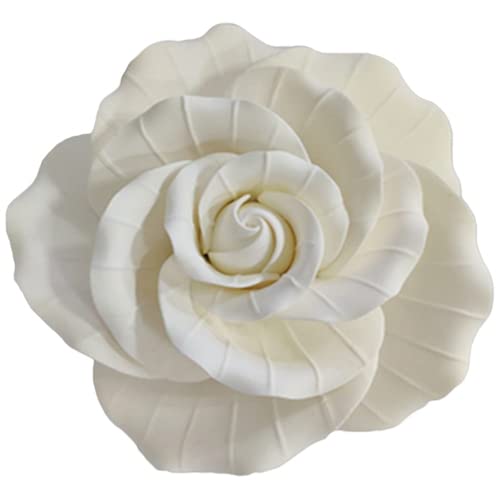 Amazon.com: O'Creme Garden Roses Gumpaste Flower Set - White-Small ...