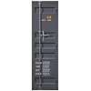 Amazon.com: Acme Cargo Wardrobe Armoire with 1 Door in Gunmetal : Home ...
